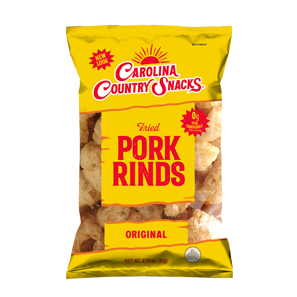 Carolina Country Snacks Original Pork Rinds | Single, 12 pack, and 24 pack