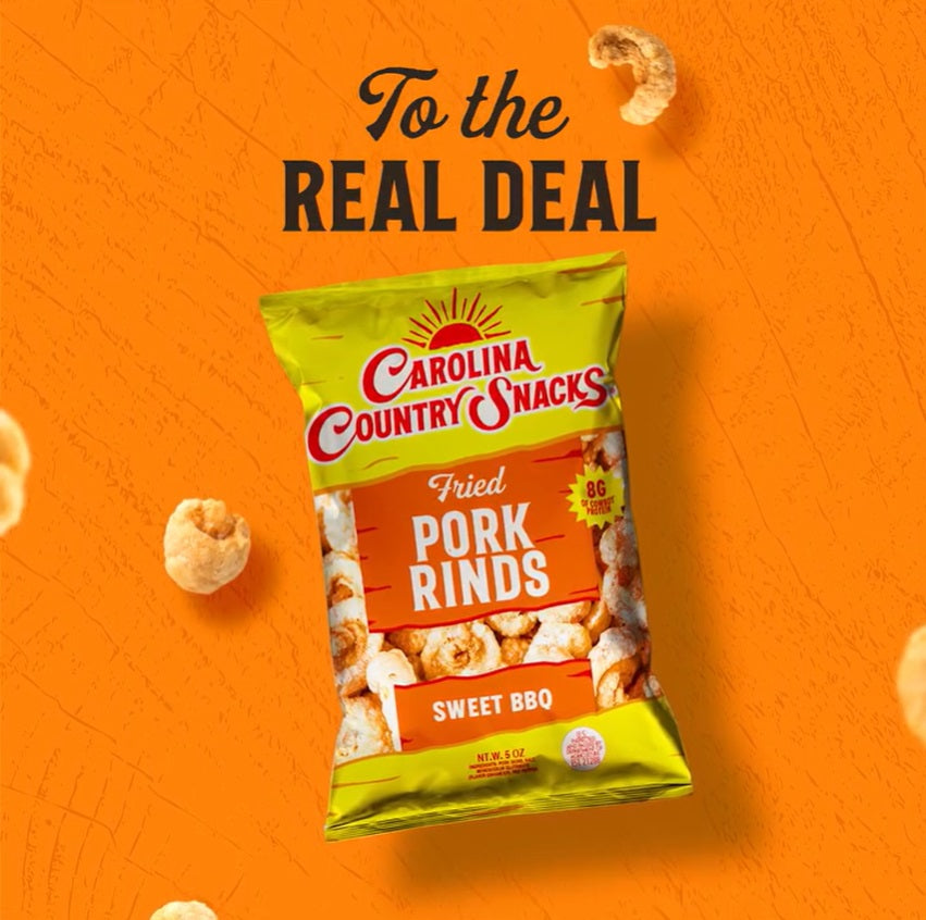 PorkSkins.com & ccsnacks.com | Carolina Country Snacks Sweet & Mild BBQ ...